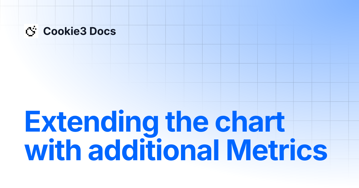 Extending the chart with additional Metrics | Cookie3 Docs